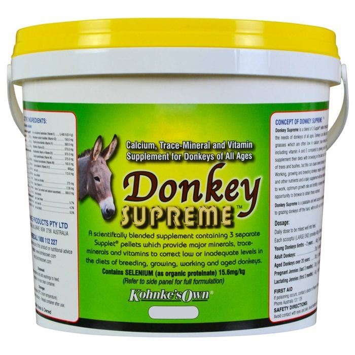 Kohnkes Own Donkey Supreme Concentrated Mineral Trace Supplement 4kg ...