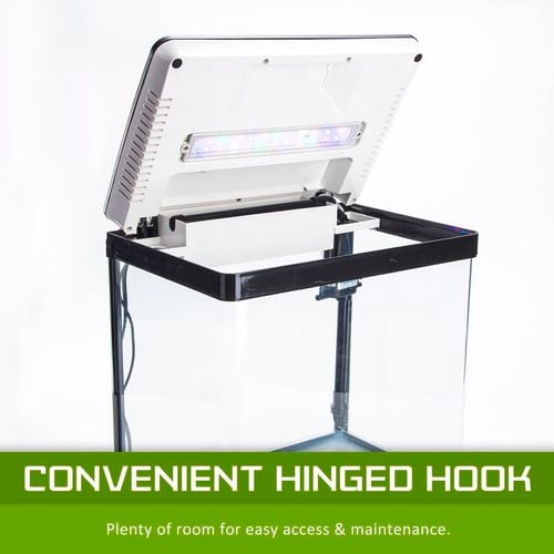 Dynamic Power Aquarium Fish Tank 30L Curved Glass RGB LED - Bunnings ...