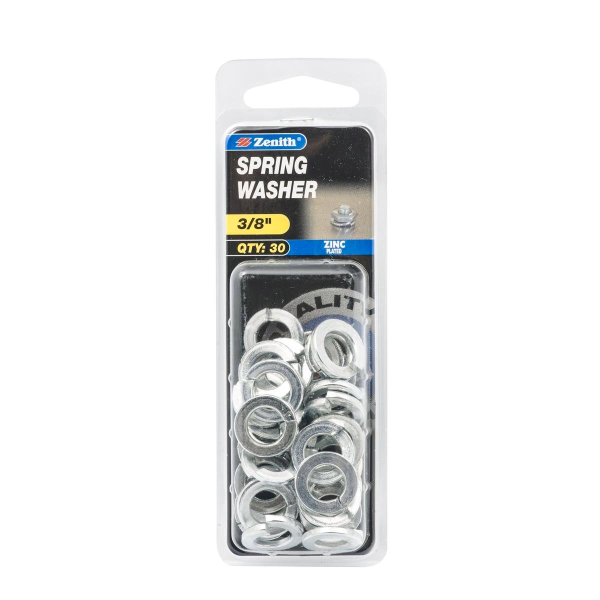 Zenith 3/8" Zinc Plated Spring Washer - 30 Pack - Bunnings Australia