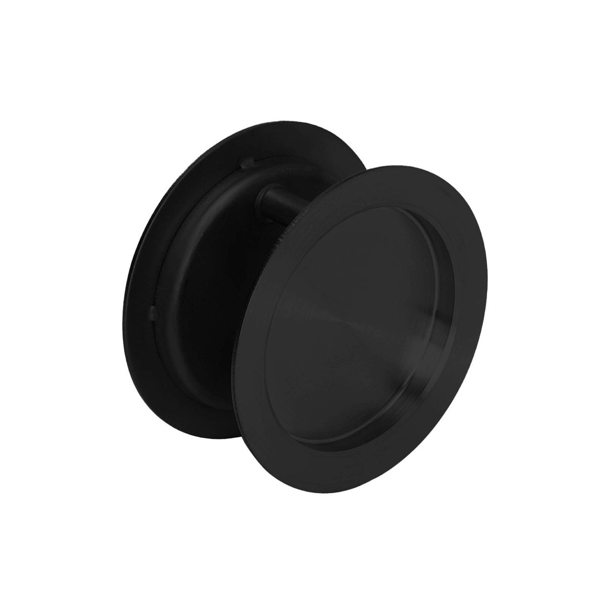 Zanda 50mm Matt Black Round Cavity Sliding Passage Set - Bunnings Australia