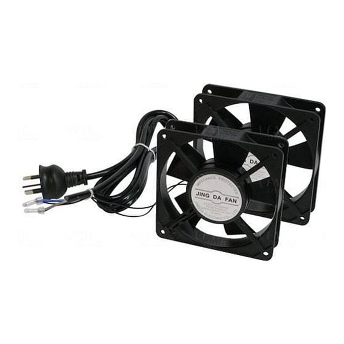 LDR 2 Way Fan Kit With Power Switch 2x Fans [WB-CA-13] - Bunnings Australia