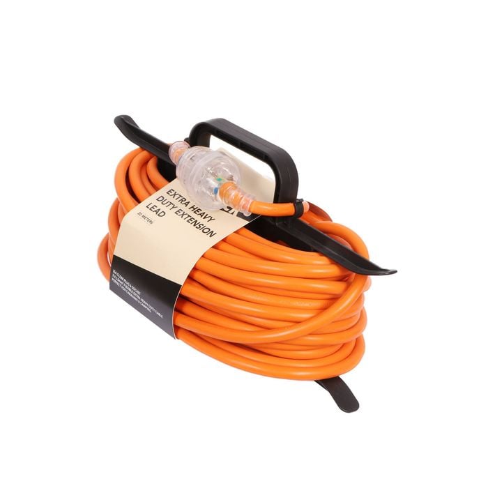 Click 20m Extra Heavy Duty Extension Caravan Lead with Cable Tidy ...