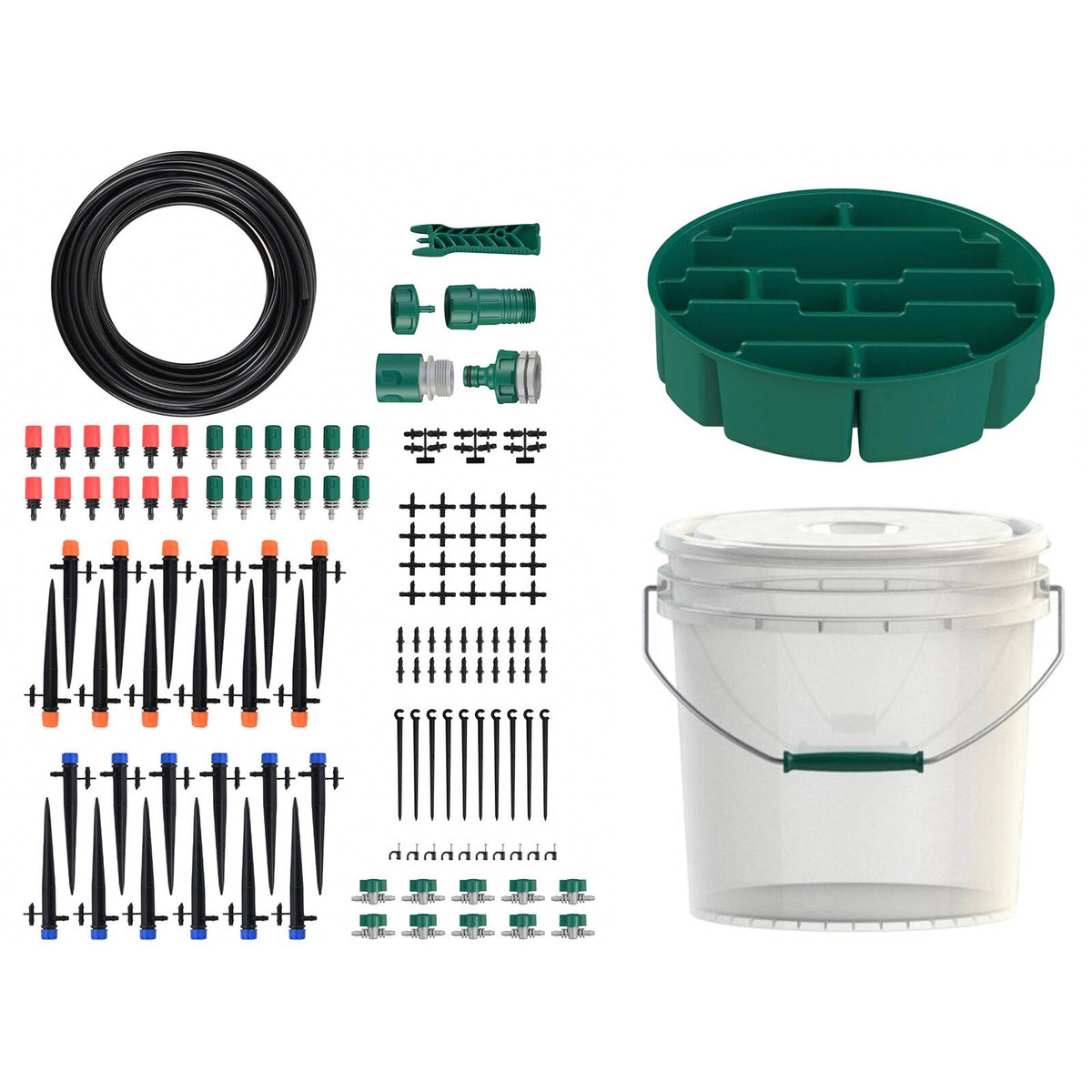 Garden Basics Drip Irrigation Kit with Storage Bucket - Bunnings Australia