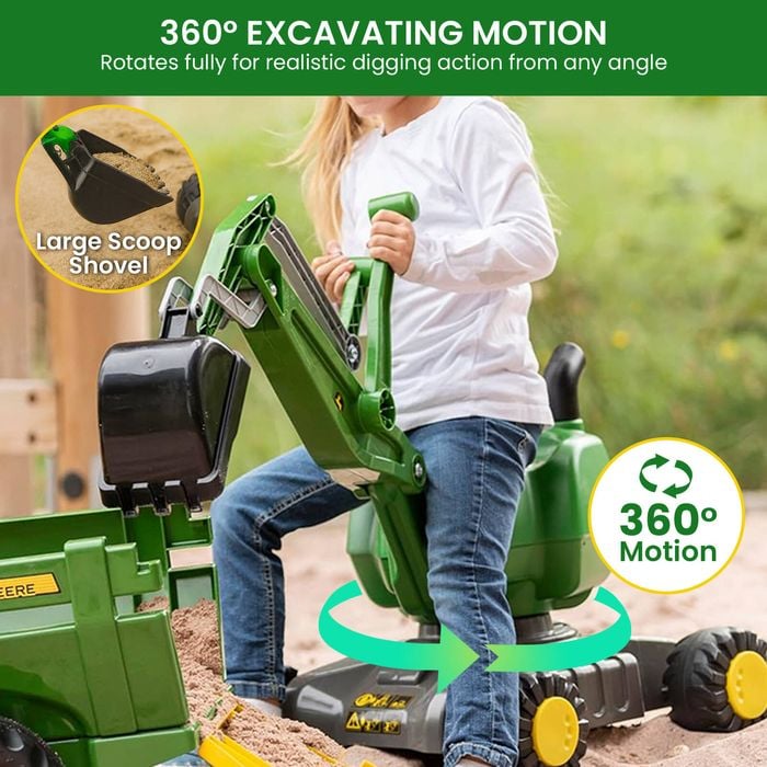 John Deere Rolly XL Kids Ride On Digger 3-5y - Bunnings Australia