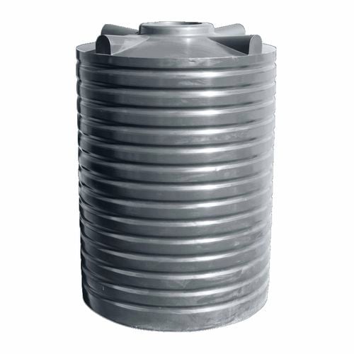Clark Tanks 3000L Round Poly Water Tank - Slate Grey - Bunnings Australia