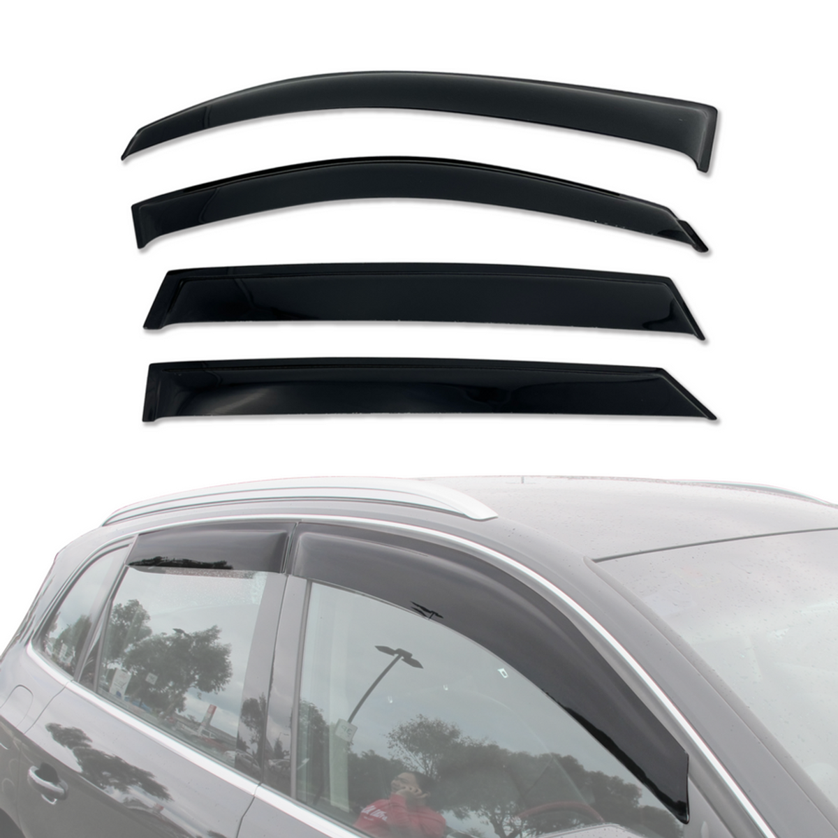 AUSGO Weather Shields for Audi Q5 2009-2017 Weathershields Window ...