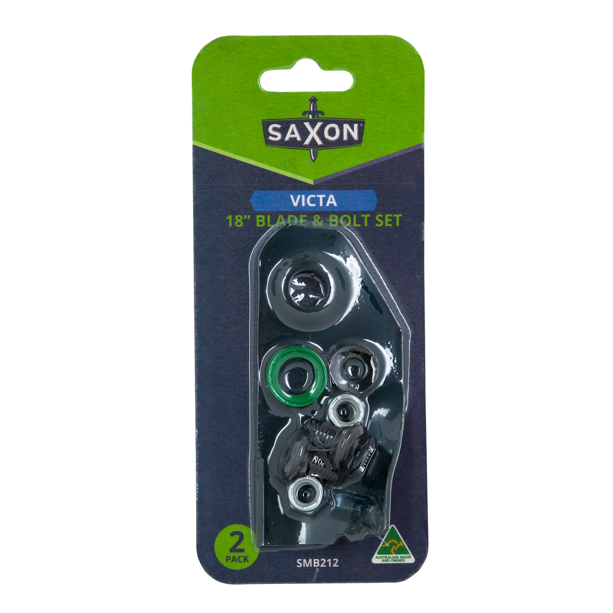 Saxon 18” Mower Blade & Bolt Set with Victa Cut Mulch and Catch Blades ...