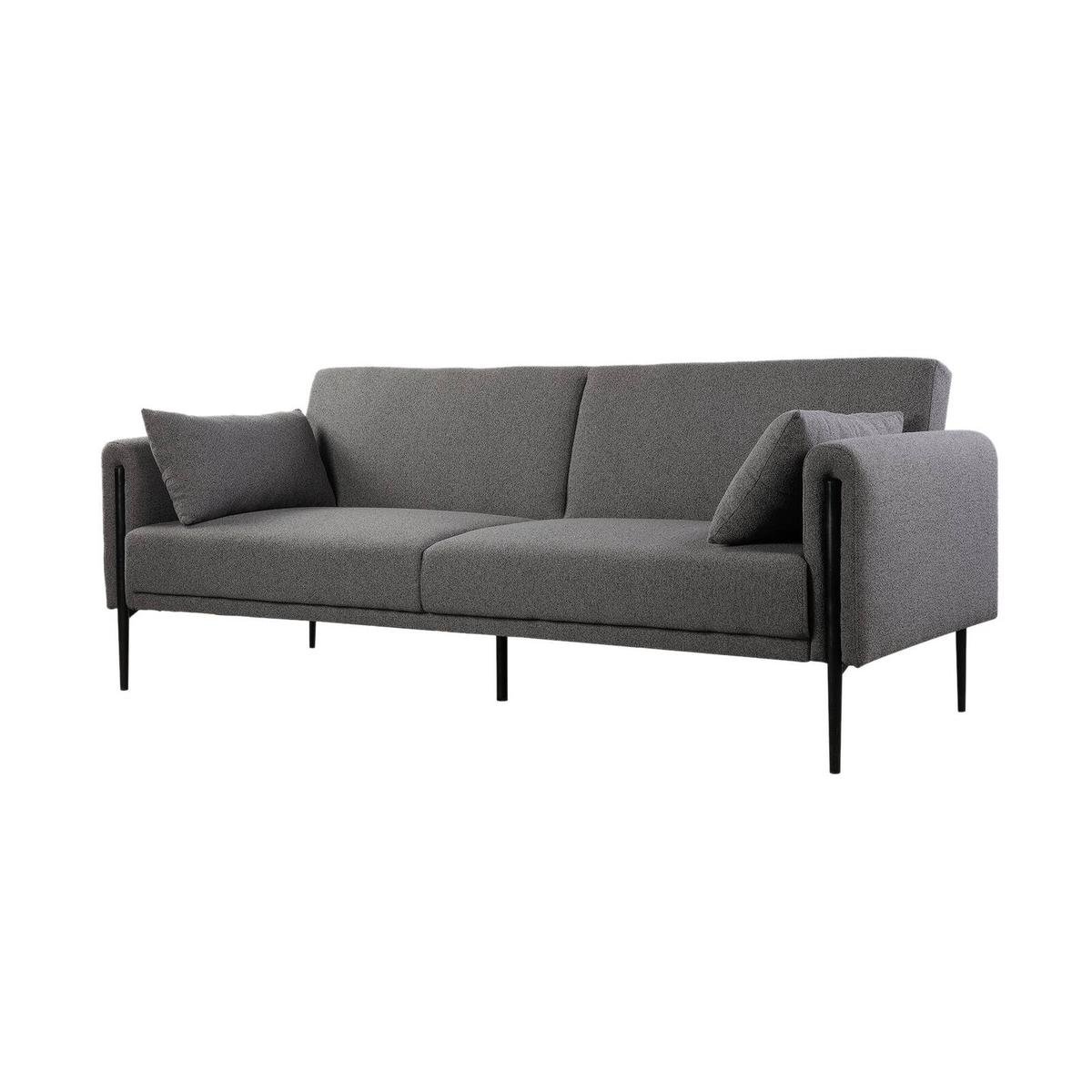 Foret Sofa Bed Futon Recliner Fabric Lounge Couch Convertible 3-Seater ...