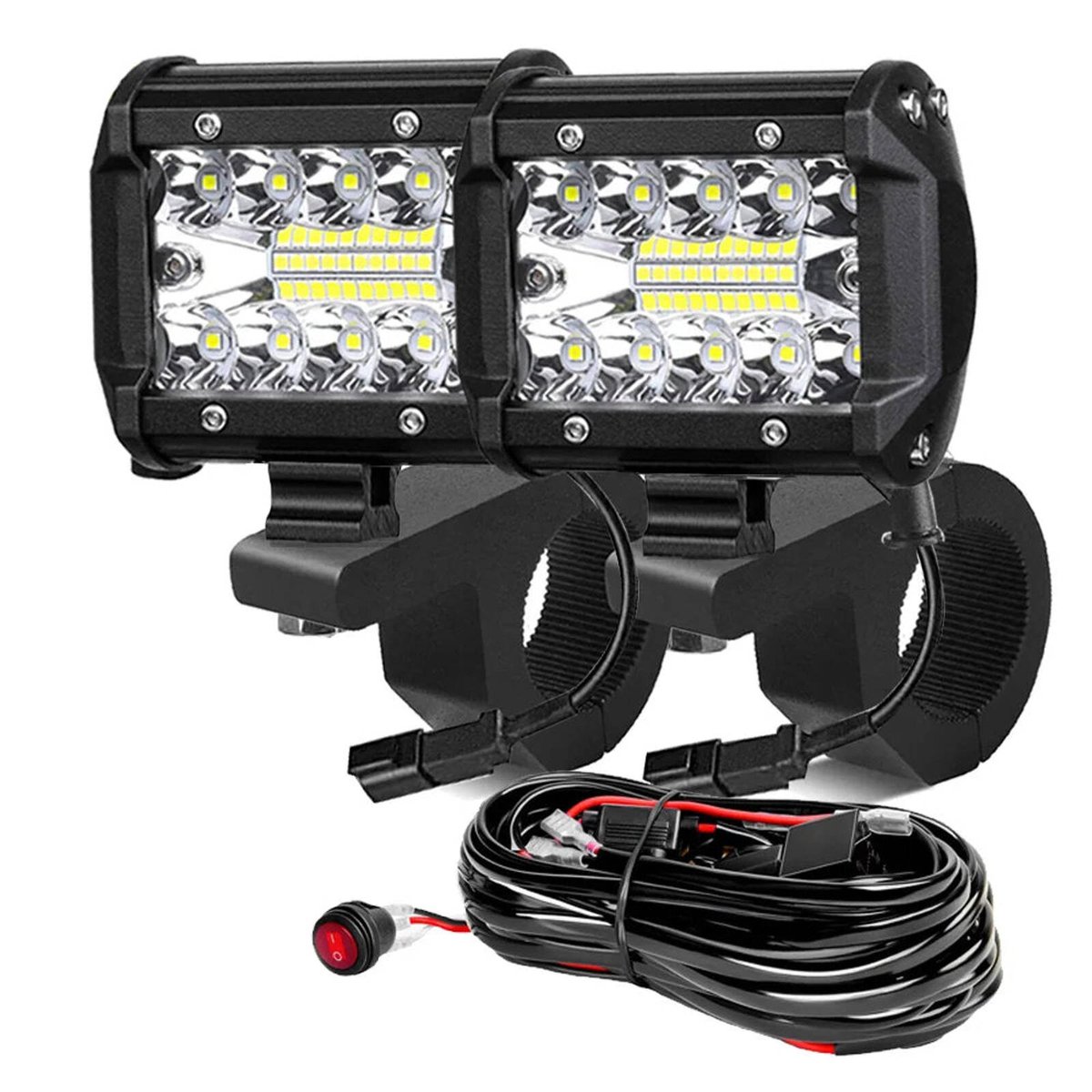 NNEOBA LED Work Light Bar Car 4X4 Spotlights Flood Combo LED Headlights ...