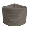 Clark Tanks 31800L Round Poly Water Tank - Native Grey - Bunnings Australia