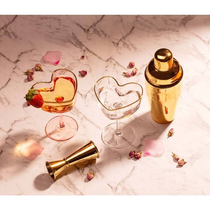 4pc Tempa Amour Cocktail Cup/Jigger/Shaker Set - Clear/Gold - Bunnings ...