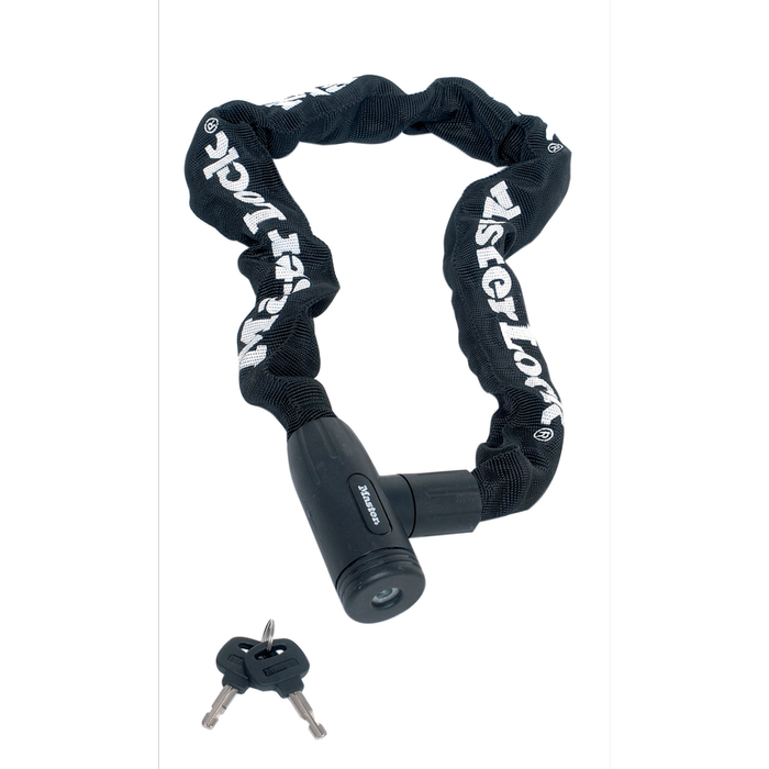 Master Lock 8mm x 0.9m Covered Chain With Integrated Key Lock ...