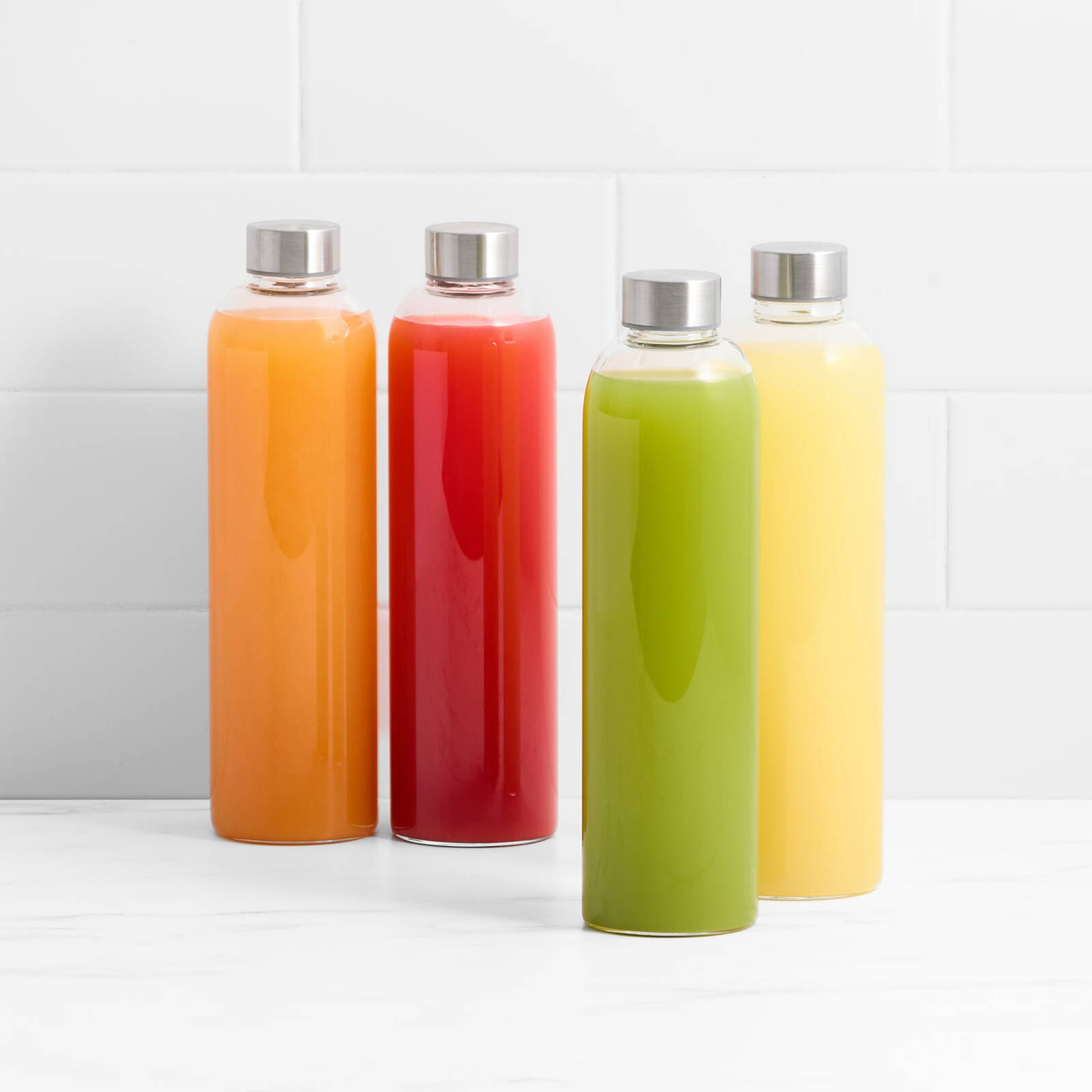 Kitchen Pro Prep Glass Bottle 1L Set of 4 - Bunnings Australia