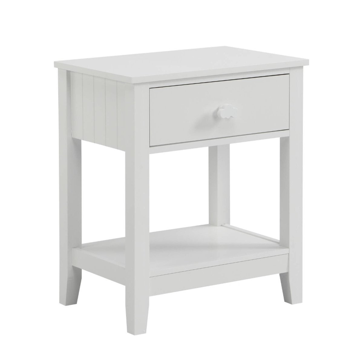 Aspen Bedside Table 1 Drawer Side Table Nightstand White - Bunnings ...