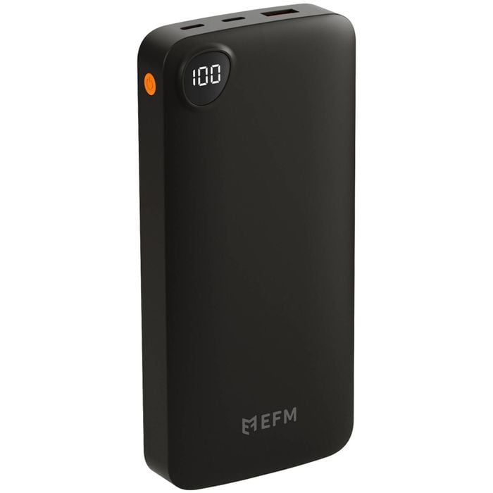 EFM Essential 20000mAh Power Bank Digital Display Universal - Black ...