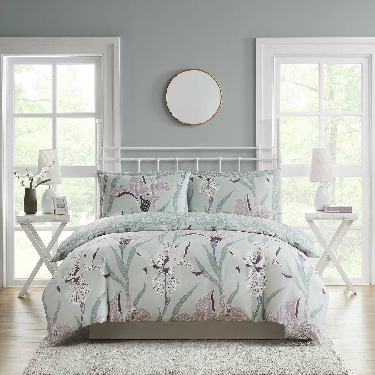 Laura Ashley Nolita Sage Quilt Cover Double Bed - Bunnings Australia
