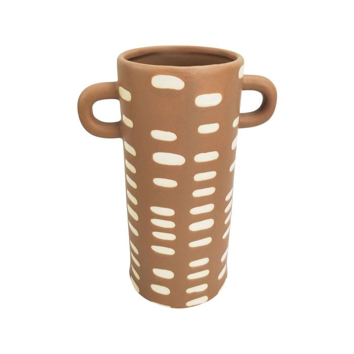 Urban Lydia 22cm Ceramic Plant/flower Vase Display Pot - Beige ...