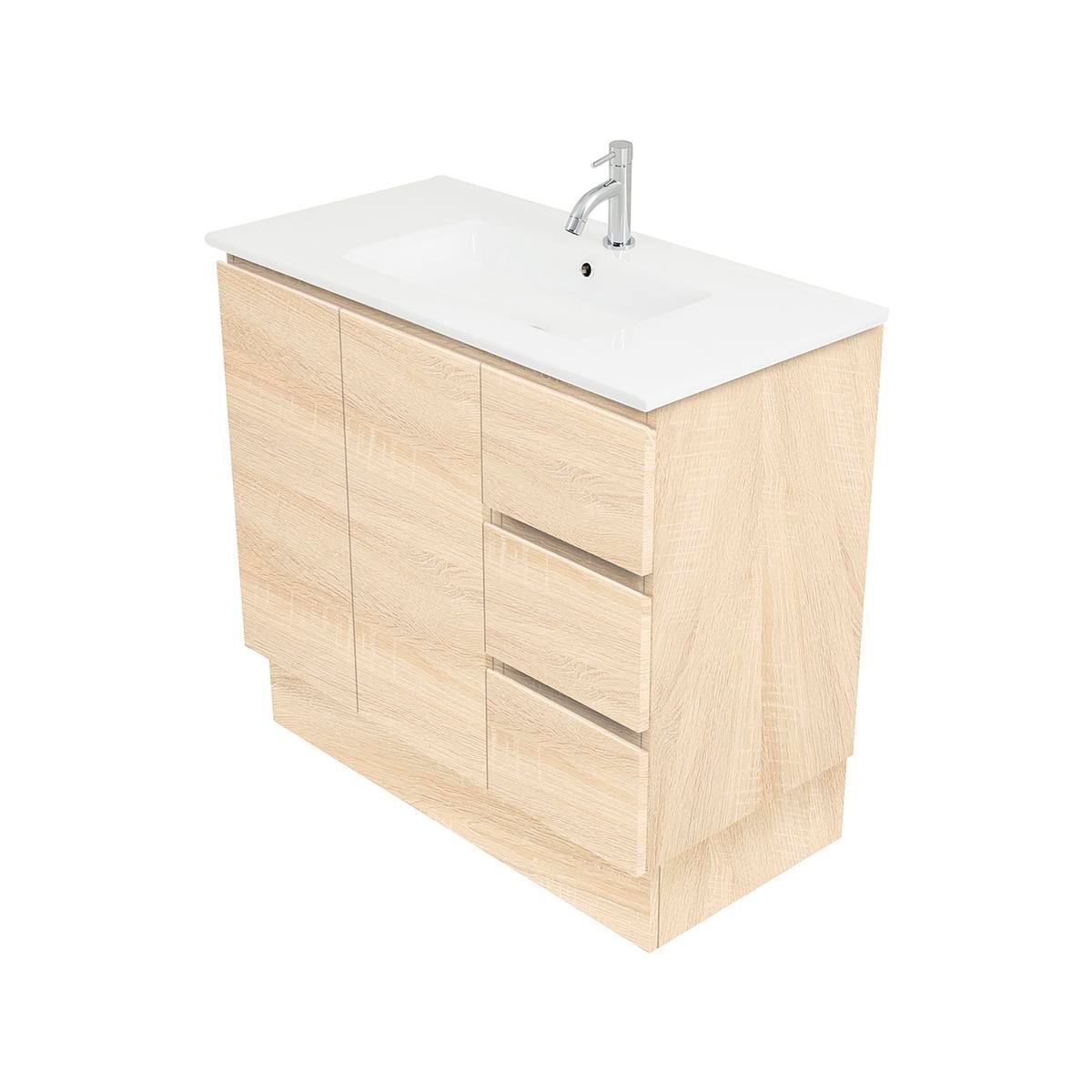 CIBO 900mm Coast Veneer Tonic Full Height Bathroom Vanity - Bunnings Australia