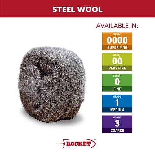 Rocket 500G Premium Grade 0000 Super Fine Steel Wool - Bunnings Australia
