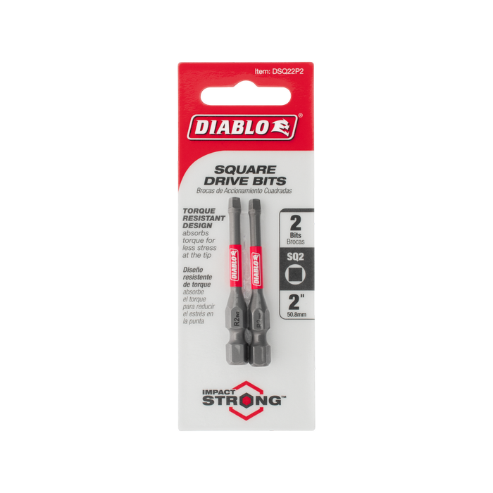 Diablo 50mm SQ2 Power Bit - 2 Pack - Bunnings Australia