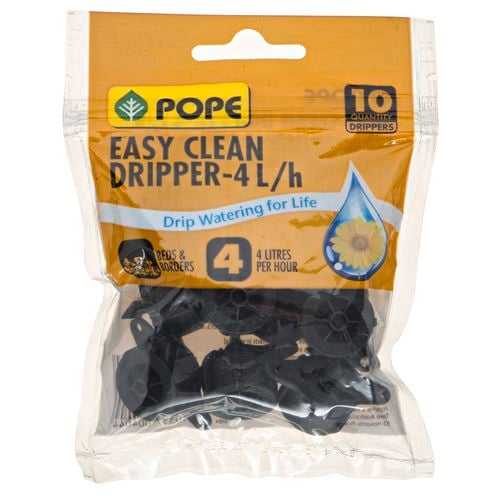 Pope 4 L/H Easy Clean Dripper - 10 Pack - Bunnings Australia