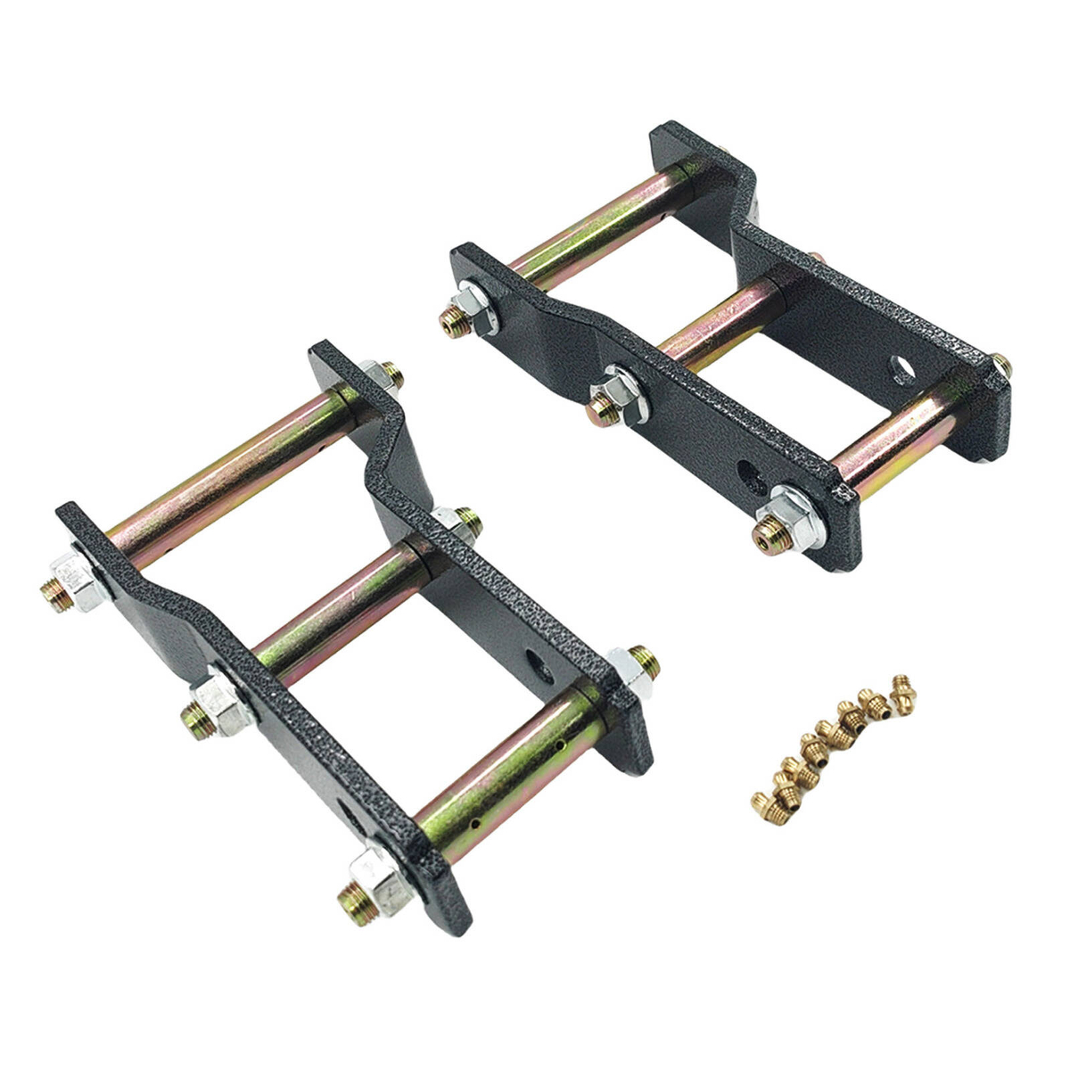 Machter Autoparts Pair Rear Extended Shackles 2" 50mm Lift Fit For Ford ...