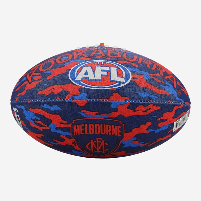 Melbourne Demons AFL Size 5 Camo Synthetic Footy Football - Bunnings ...