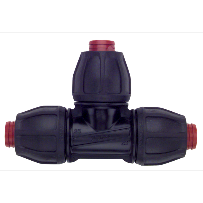 Philmac 1" Poly x Poly x Poly Rural Tee - Bunnings Australia