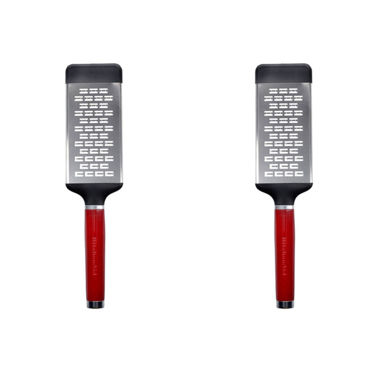 2PK KitchenAid Medium Flat Grater/Zester Stainless Steel - Empire Red ...