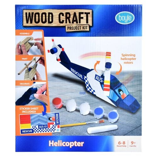 Boyle Wood Craft Project Kit Helicopter - Bunnings Australia