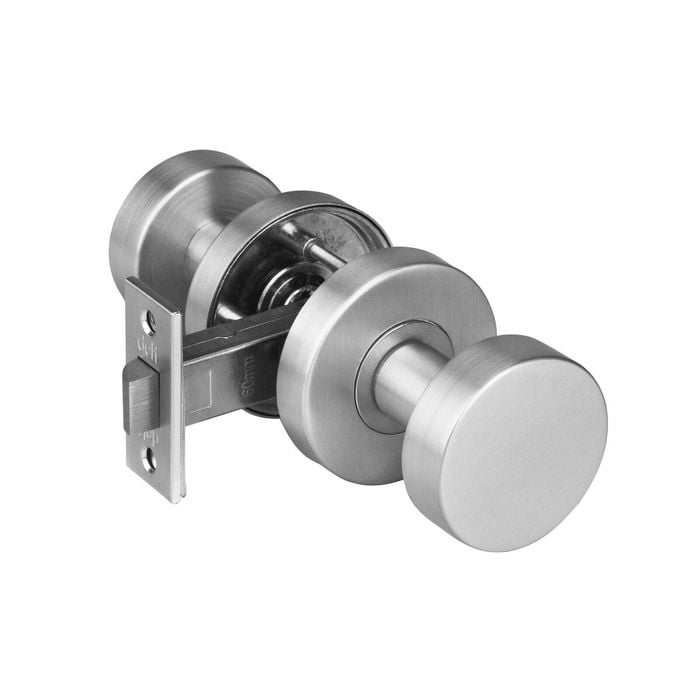 Delf Satin Stainless Marbella Passage Knob Set - Bunnings Australia