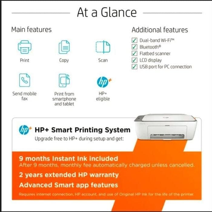 HP Deskjet 2723E 3-in-1 Wireless A4 Inkjet Copy, Scan, Fax Multifunction Printer - Bunnings ...