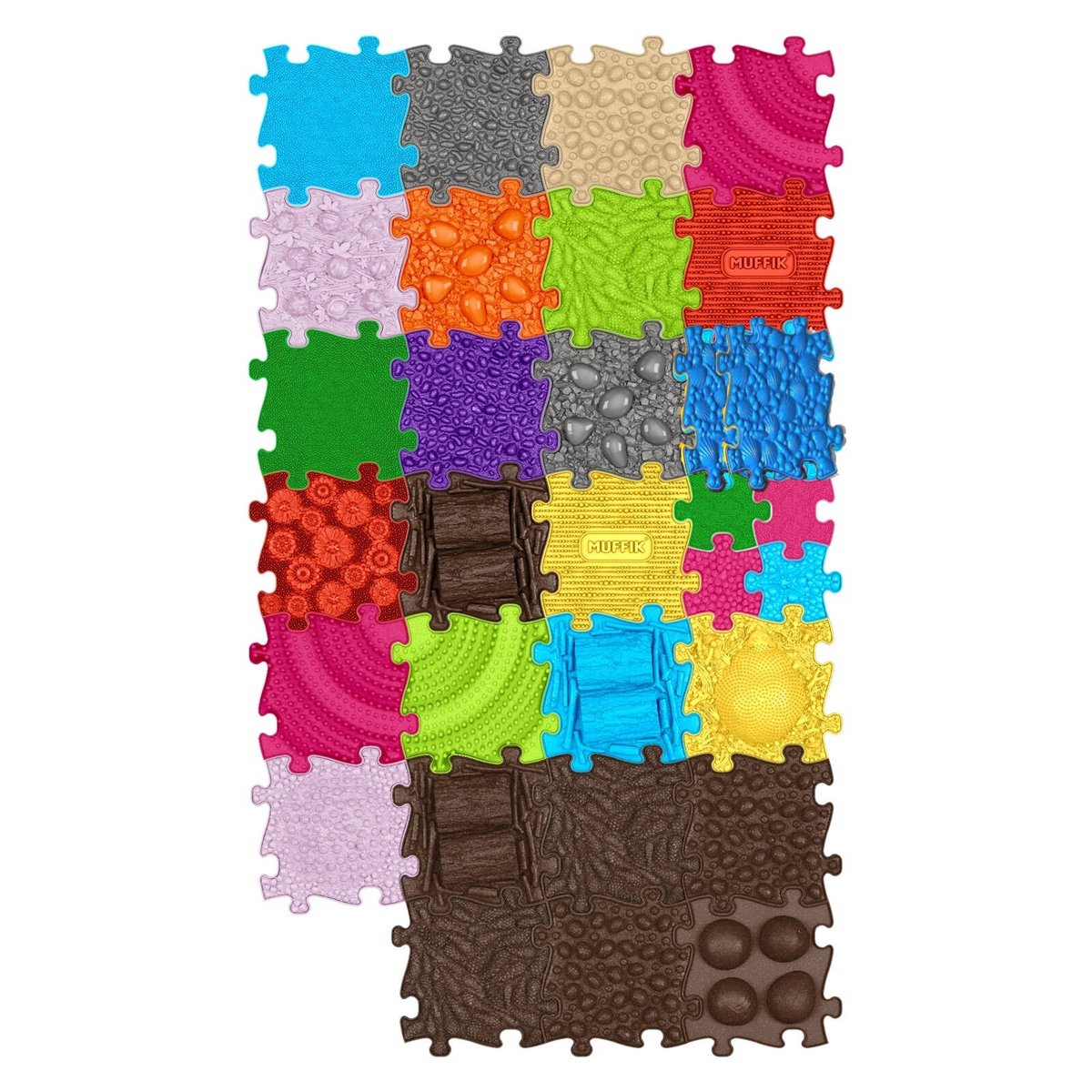 TINNITOTS - 30 Piece Set - Muffik Royal Sensory Play Mats Set ...