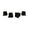 Surface Gard 19mm Black Square Plastic Internal Chair Tip - 4 Pack ...