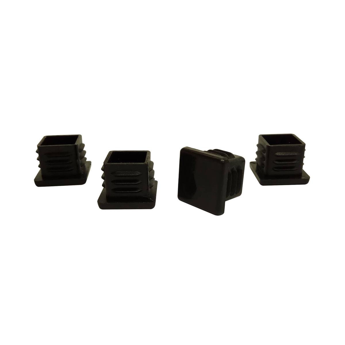Surface Gard 19mm Black Square Plastic Internal Chair Tip - 4 Pack ...