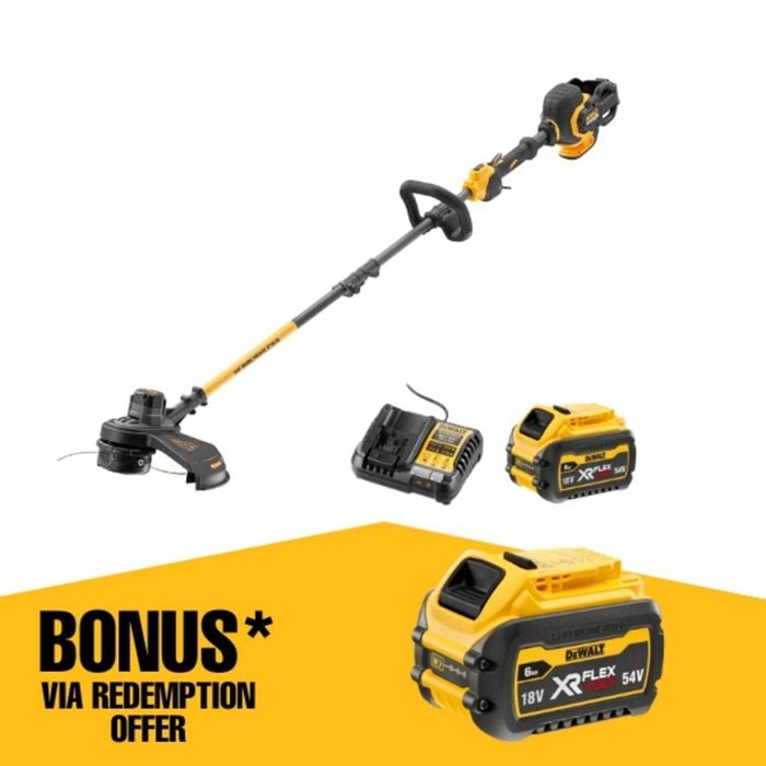 DeWALT 54V XR FLEXVOLT 380mm Split Shaft Line Trimmer Kit 6Ah Bunnings Australia