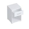 Practa Bedside Table Bundle - 1 Drawer - White - Bunnings Australia
