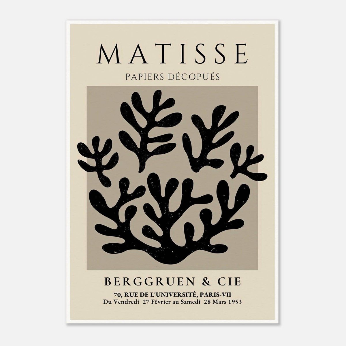 Galrie Henri Matisse Exhibition Print - Captivating Art at Berggruen ...