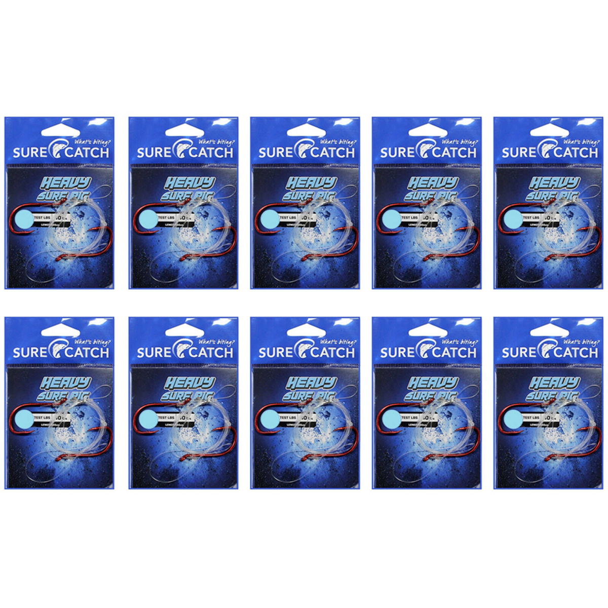 10x Surecatch Pre-Tied Heavy Surf Rig Chemical Sharpened Fishing Hook - Size 6/0 - Bunnings ...