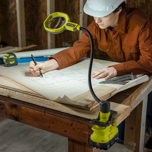 Ryobi 18V ONE+ Magnifying Clamp Light RML18 - Tool Only - Bunnings New ...