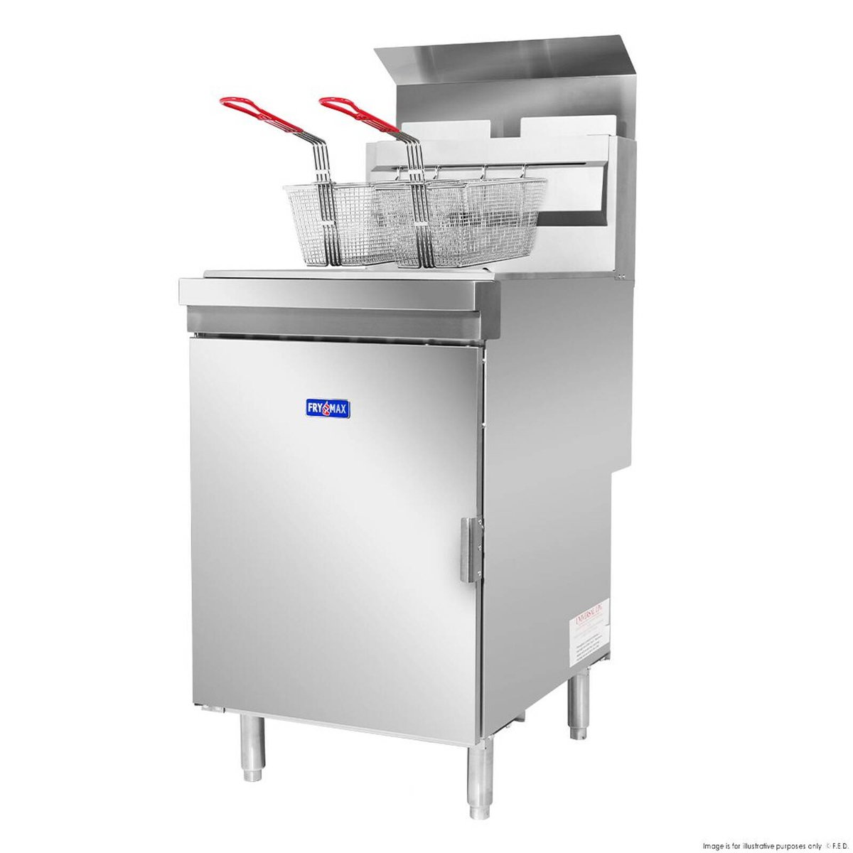 Frymax Superfast Natural Gas Tube Twin Vat Fryer - Commercial Deep ...