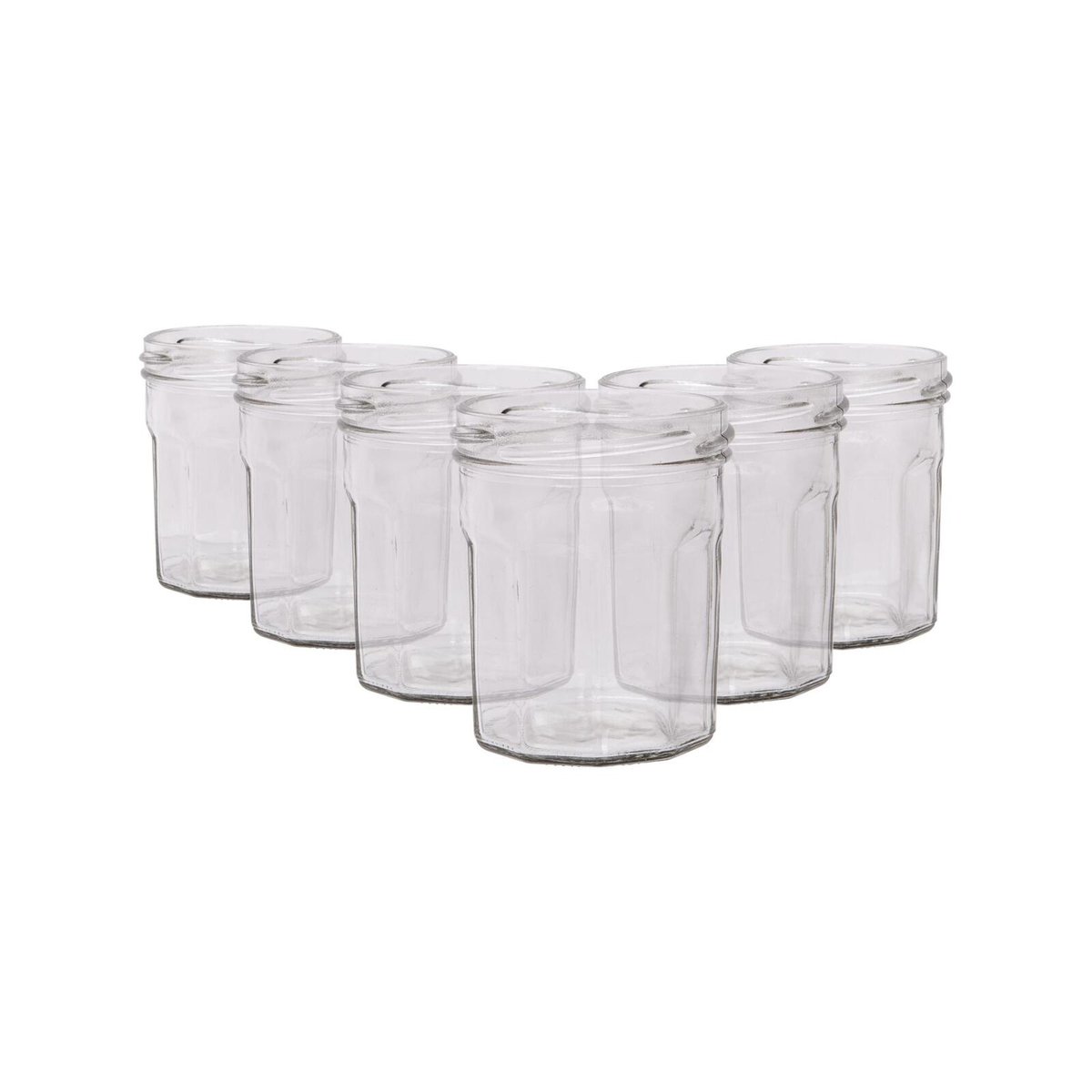 Argon Tableware Glass Jam Jars - 185ml - Pack of 6 - Bunnings Australia