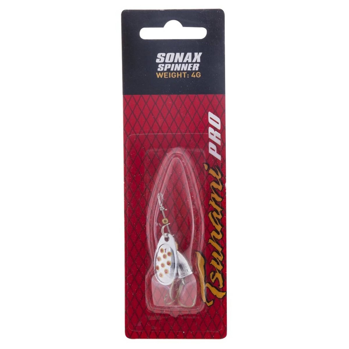 Size 1 Silver Blade/Red & Yellow Tsunami Sonax Spinner Lure - 4gm ...