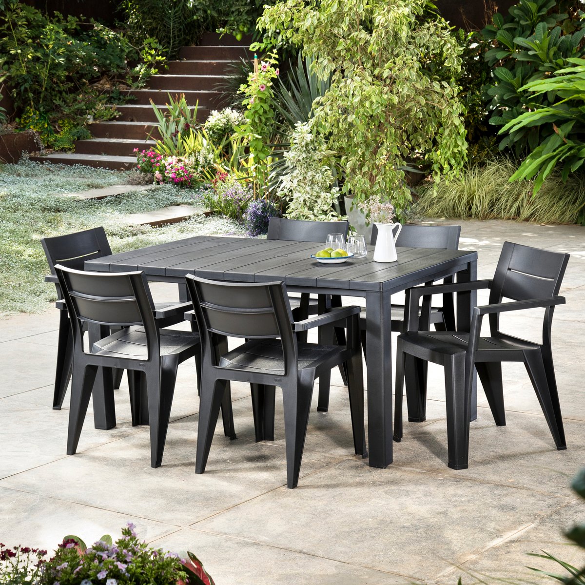 Outdoor 7 Piece Julie Table With Chairs - Bunnings New Zealand