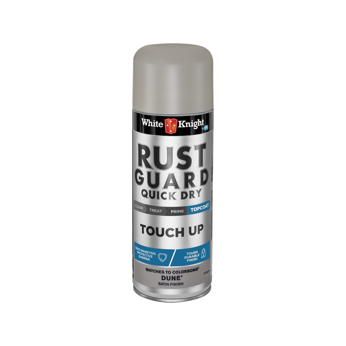 White Knight 300g Dune Satin Rust Guard Touch Up Spray Paint - Bunnings ...