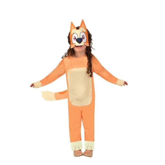 Bingo Halloween Costume for Kids Official Bluey Red Heeler Jumpsuit ...
