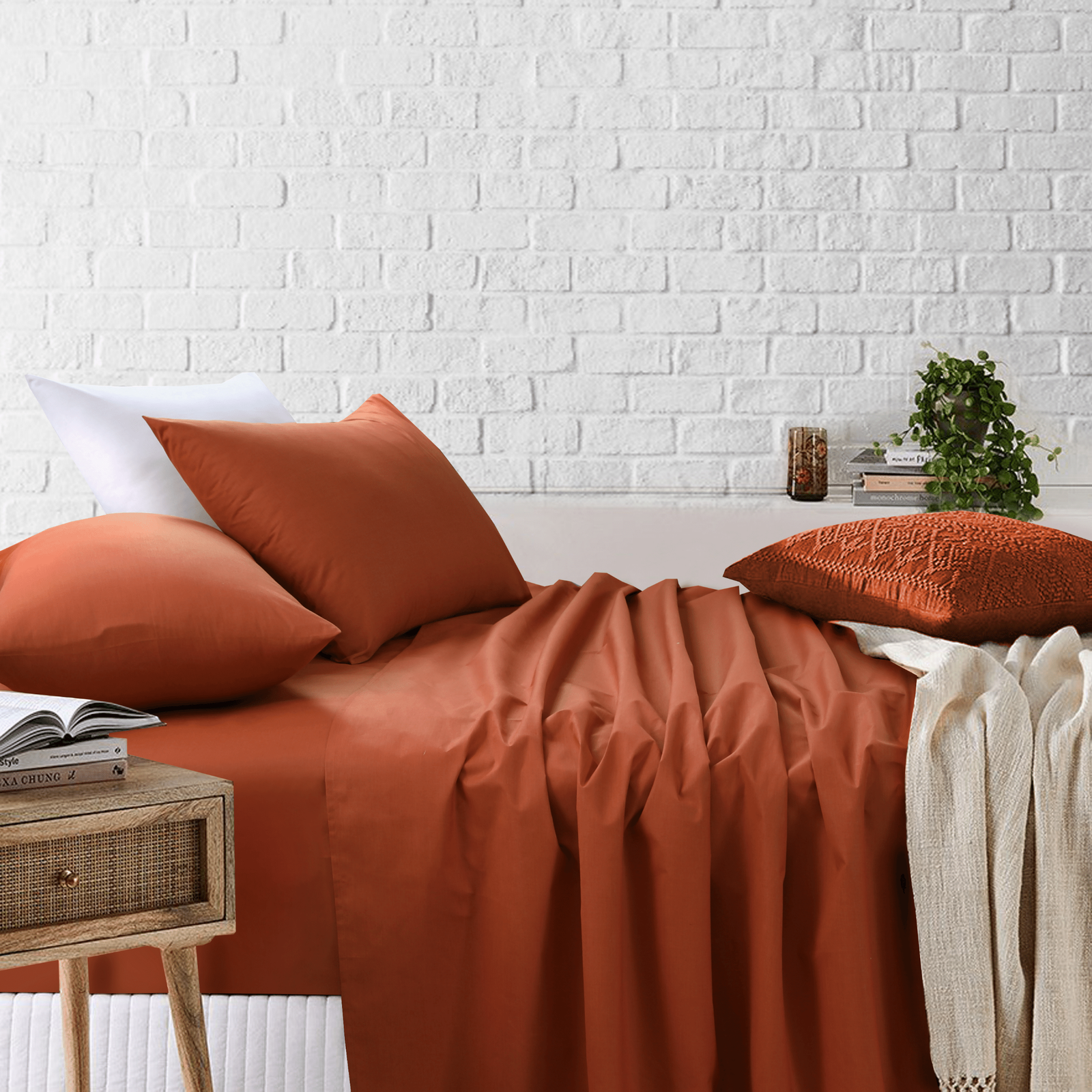 Burnt orange sheets store