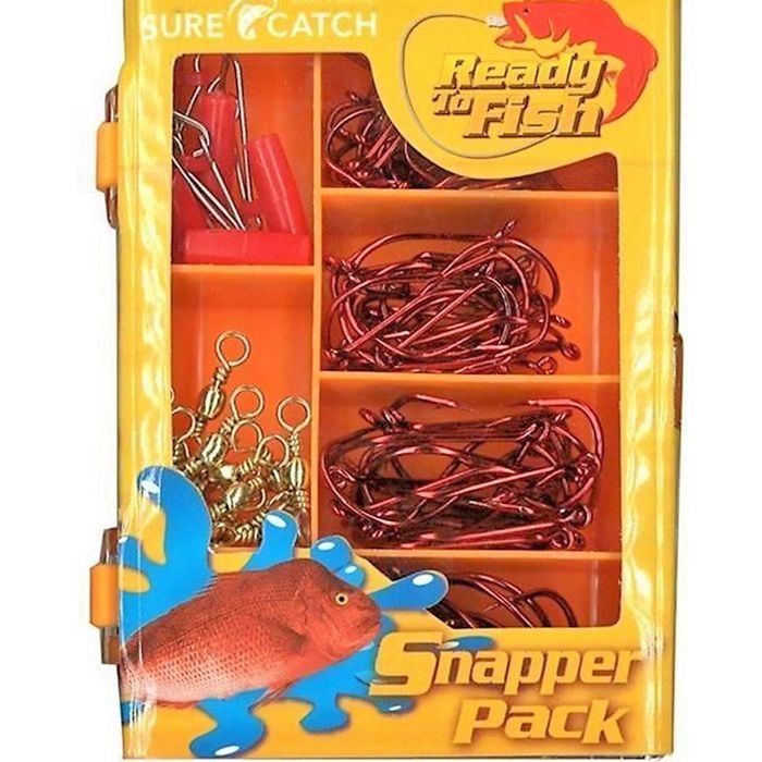 Surecatch 120pc Snapper Pack In Fishing Tackle Box - Tackle Kit - Bunnings Australia