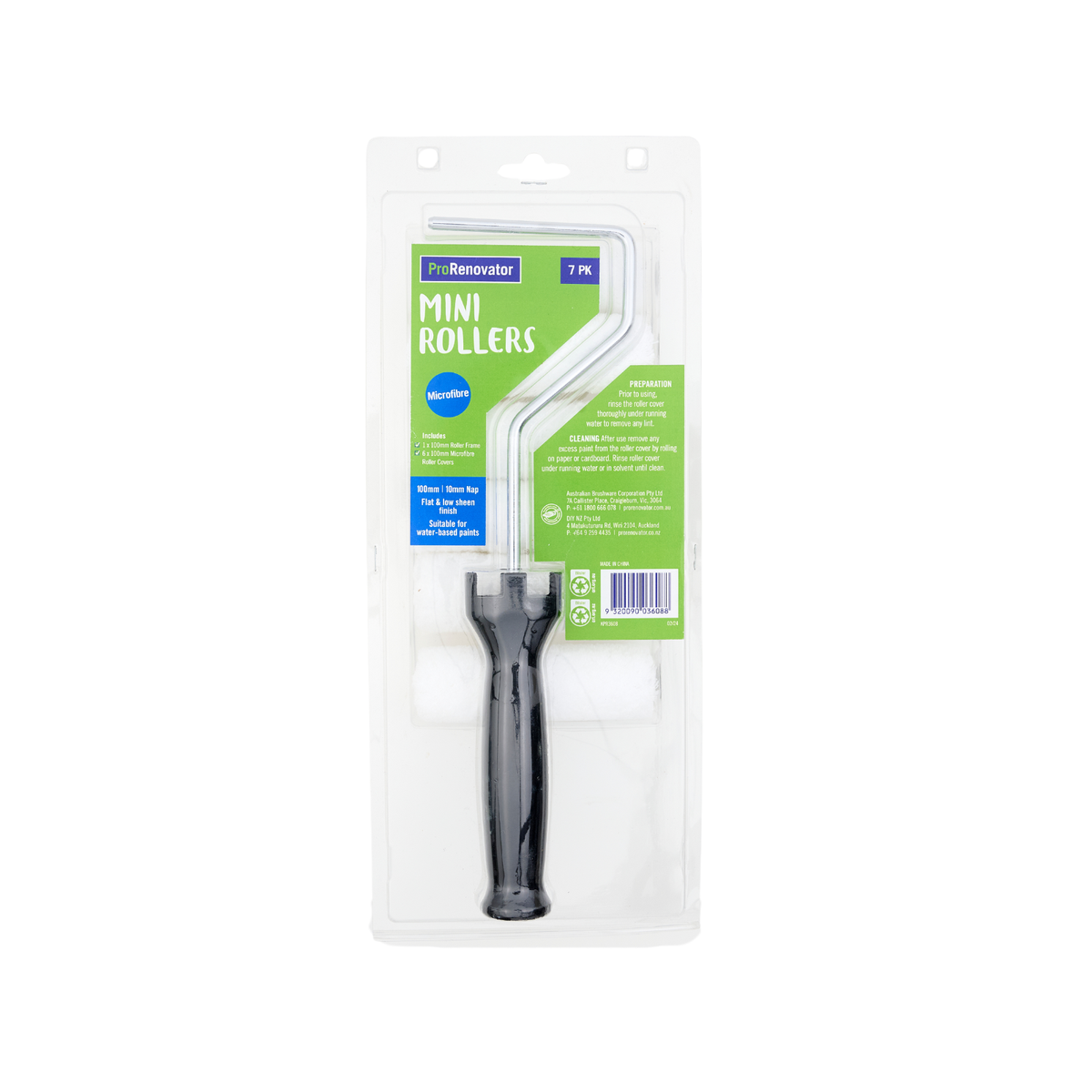 Pro Renovator Microfibre Mini Roller Pack of 7 Bunnings Australia