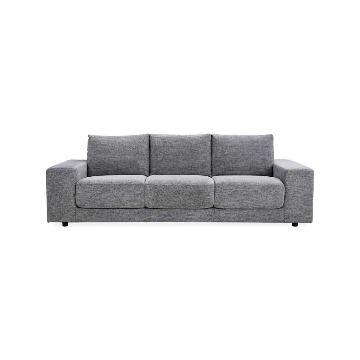 Eliana 4 Seater Sofa Fabric Uplholstered Lounge Couch - Fog - Bunnings ...